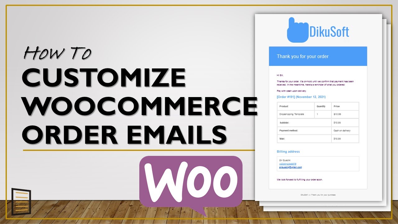 How To Customize Order Confirmation Emails In Woocommerce Woocommerce