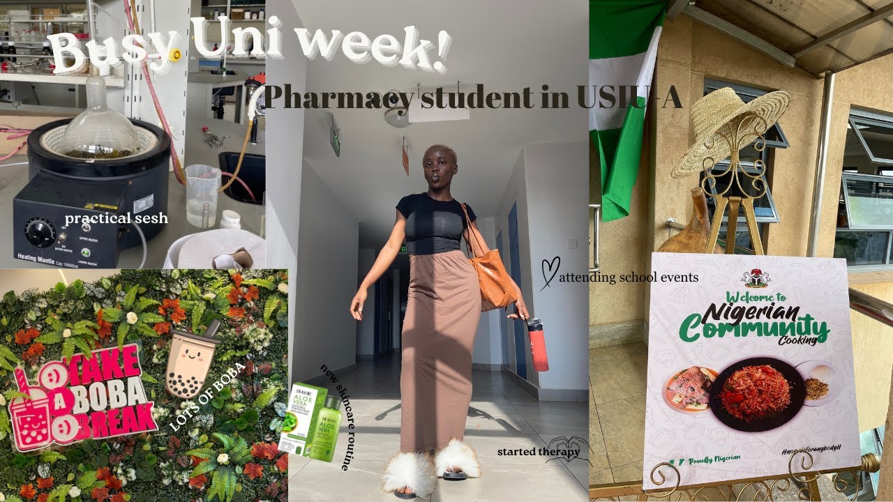 Busy Uni week as a pharmacy student in USIU-A || started therapy ...