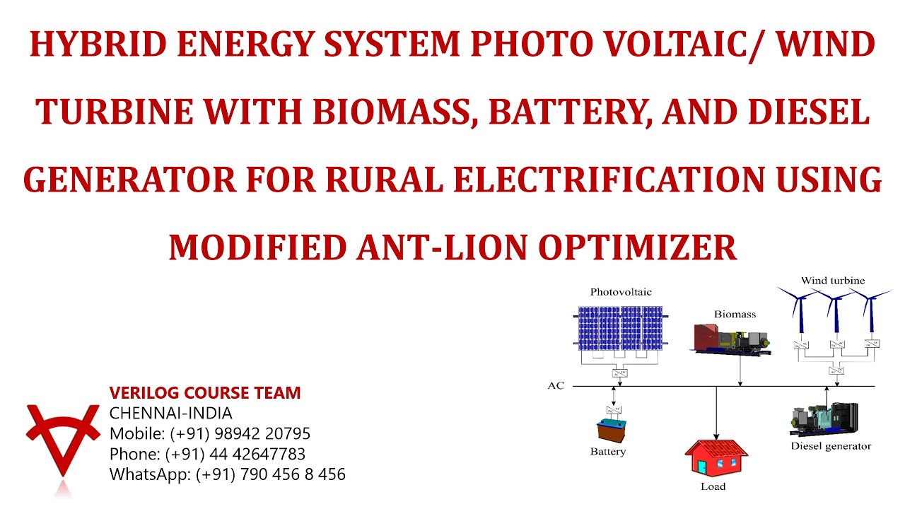 HYBRID ENERGY SYSTEM WITH BIOMASS, BATTERY, AND DIESEL GENERATOR FOR ...