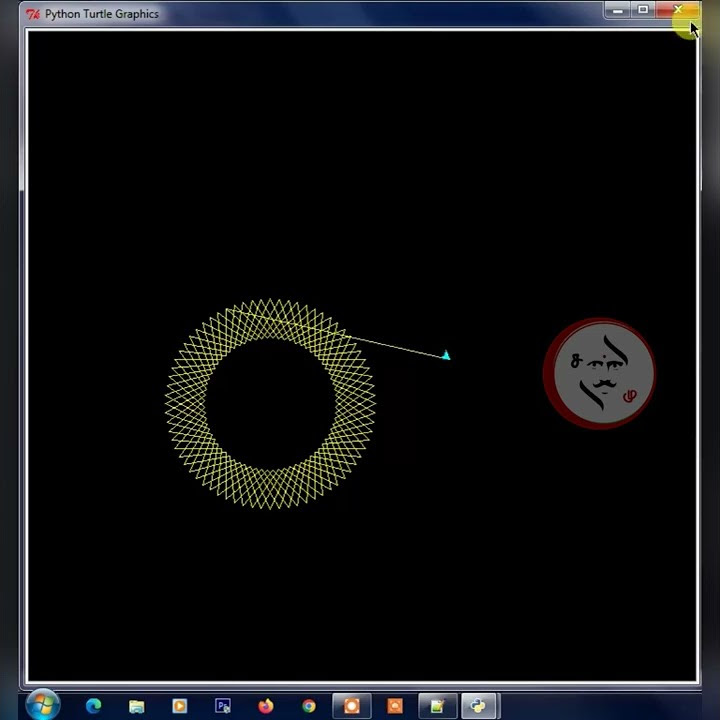Two Circle Draw in Python Using Turtle Draw | SM | #Shorts #Turtle_Code ...
