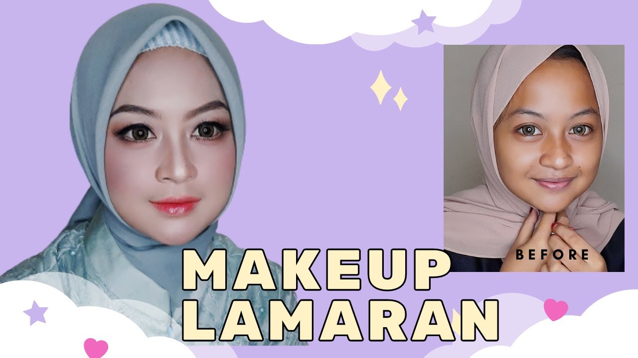 tutorial cara makeup lamaran 2021 - YouTube