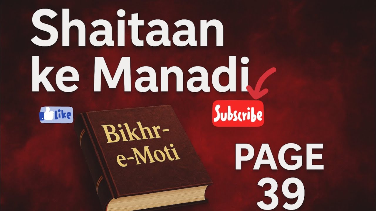 "Shetan Ki Manadi | Allah Aur Shetan Ka Mukalma | Bikhr-e-Moti Se ...