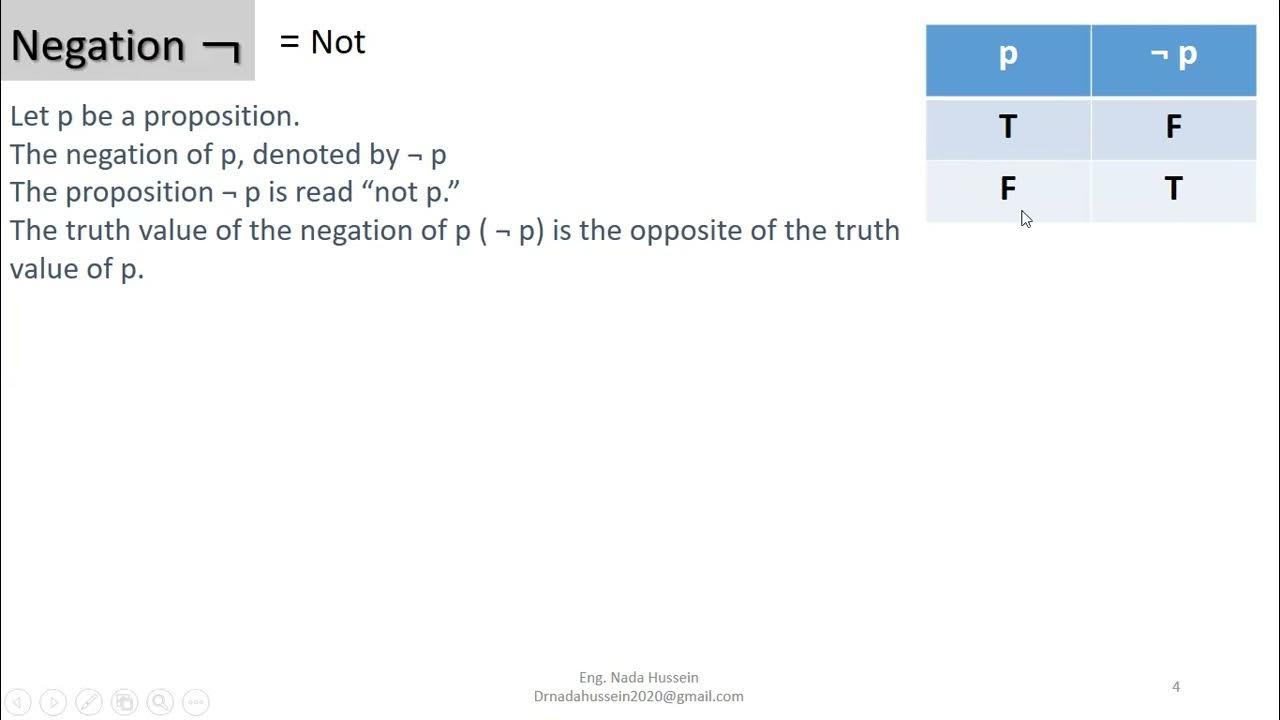 Discrete mathematics - proposition - negation-conjunction - disjunction - implication - YouTube