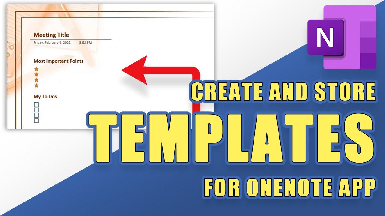 OneNote How To Create Store Templates easily YouTube OneNote How To Create Store Templates easily YouTube