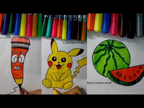 Cute Cute drawing tricks....domes brush pen #art #viral - YouTube