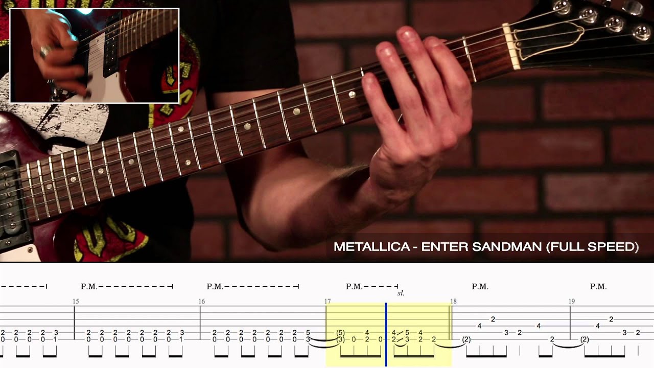 How to play "Enter Sandman" by Metallica - Legendary Riff #1 - YouTube