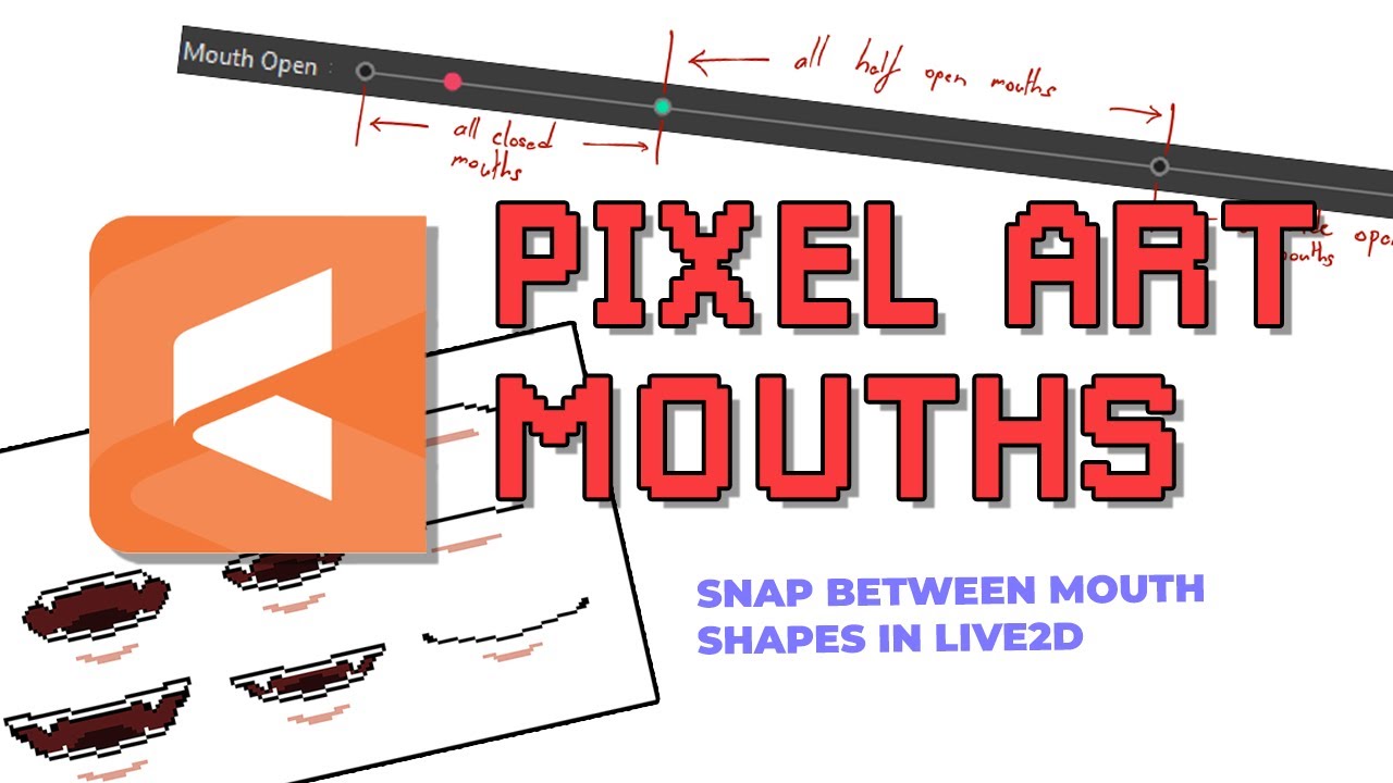 [Live 2D Tutorial] Rigging your PIXEL ART VTUBER'S MOUTH on Live2D by ...