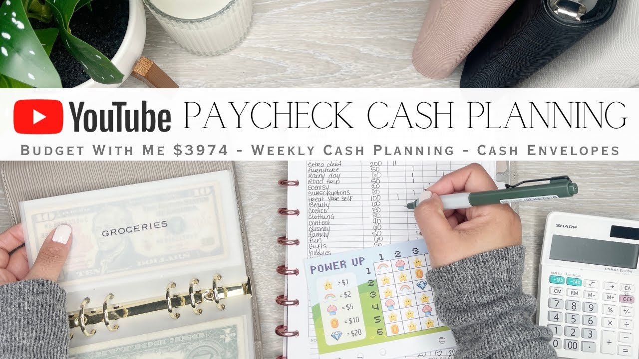 YouTube Paycheck Budget With Me $3974 | Cash Planning for the Week ...