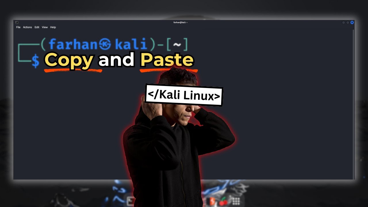 Copy/Paste text in Terminal | Kali Linux (With Keyboard Only) - YouTube