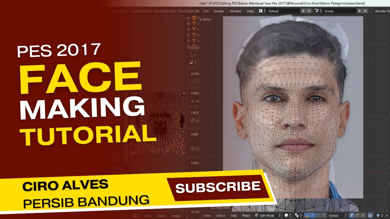 NEWS!!! TUTORIAL MEMBUAT FACE + TATTOO CIRO ALVES PES 2017 | LENGKAP ...