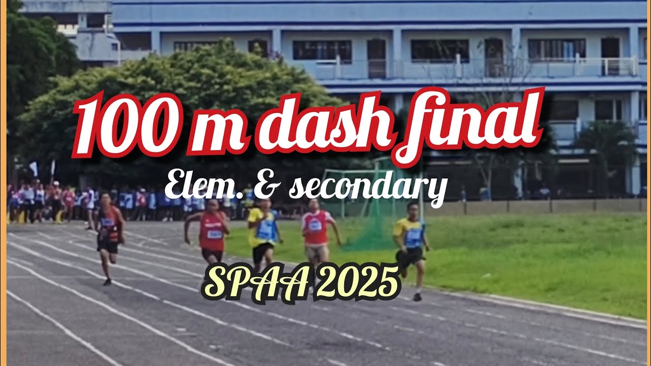 100 M dash Final. Secondary & elem. SPAA 2025 - YouTube