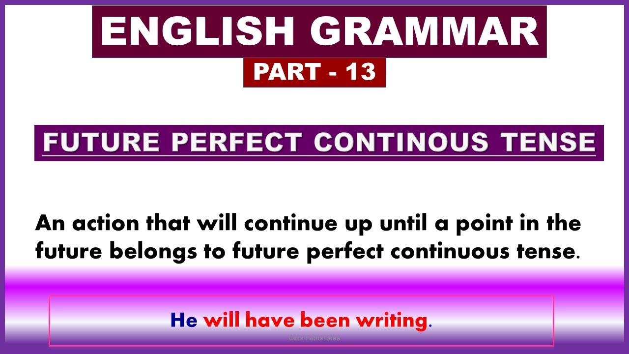 Future perfect continuous Tenses||English Grammar||Part - 13 - YouTube