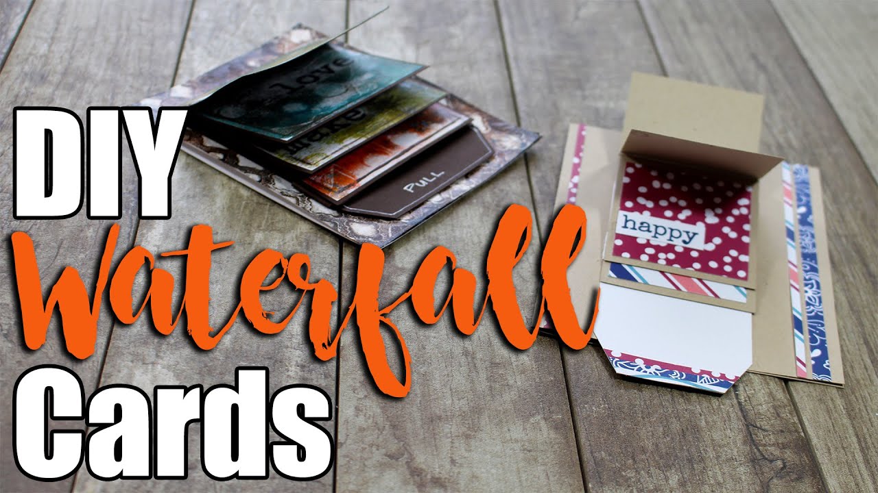 Waterfall Card - Step by Step Tutorial - YouTube