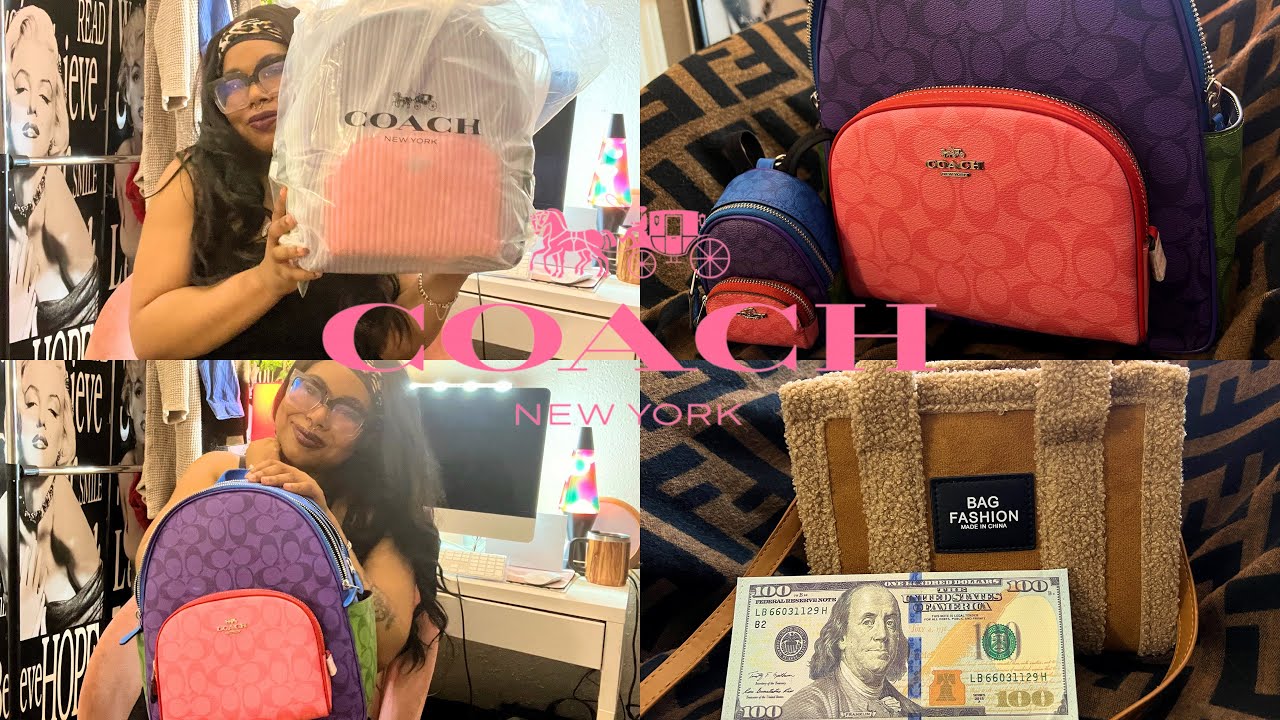 Coach Outlet ~ Court Backpack Summer Signature Collection ☀️🌺 - YouTube