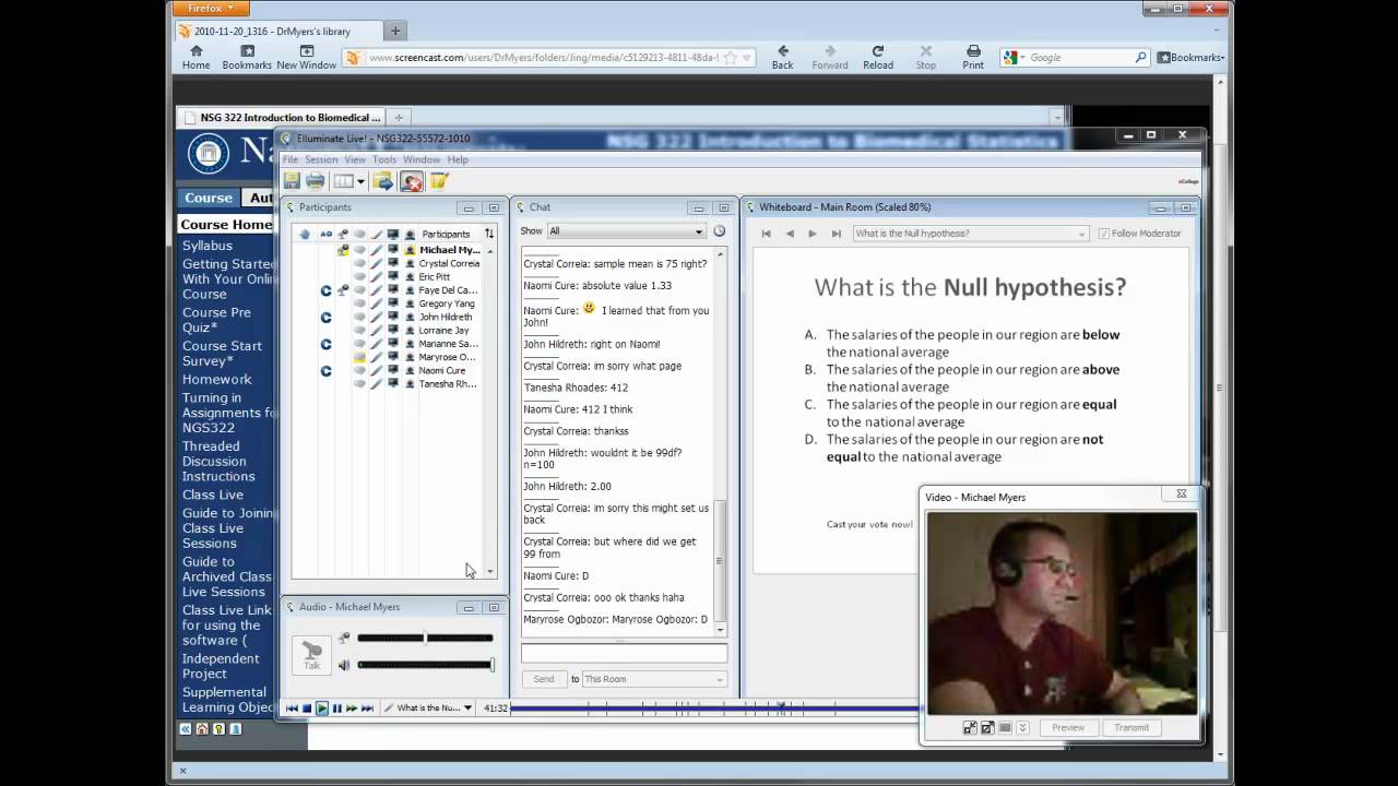 A Great Working Example of Using ClassLive Pro (Elluminate) - YouTube