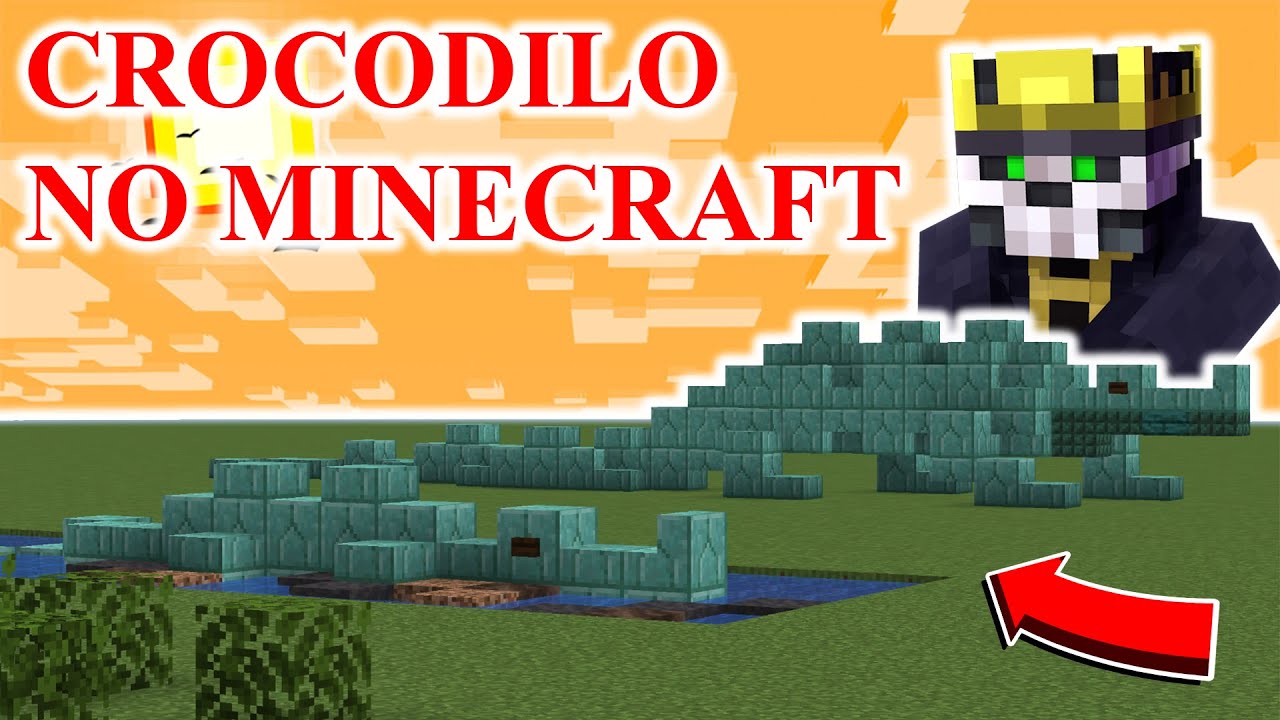 COMO CONSTRUIR UM CROCODILO NO MINECRAFT !!! MINECRAFT BUILDS - YouTube