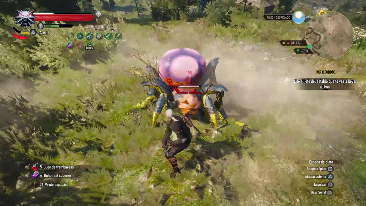 The Witcher 3:Arachas venenosa y acorazada - YouTube