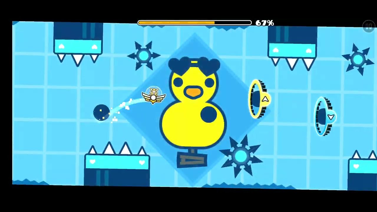 [101508293] duck hair clip (by Hanny27, Hard) [Geometry Dash] - YouTube