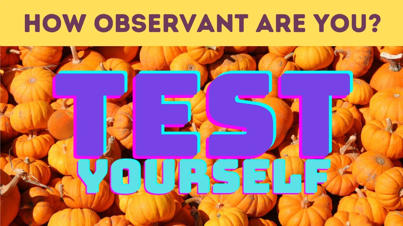 How observant are you? Pass the test to find out! - YouTube