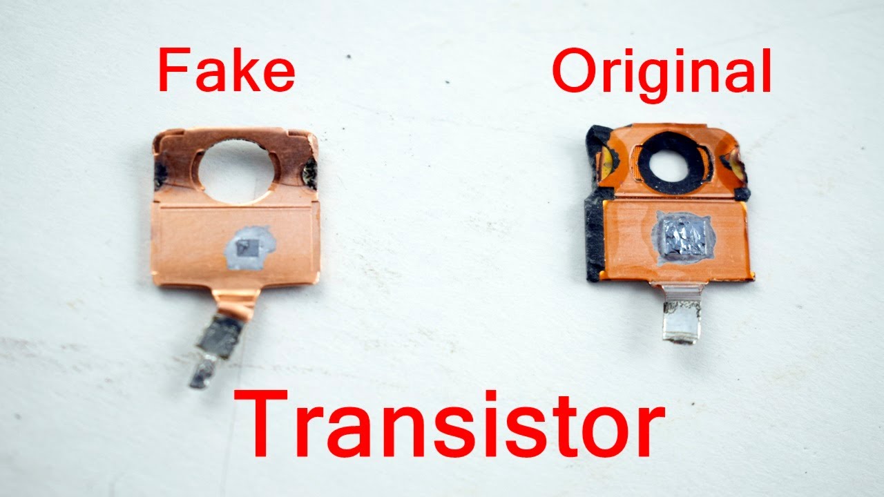 How to differentiate Fake Vs Real Transistor - YouTube