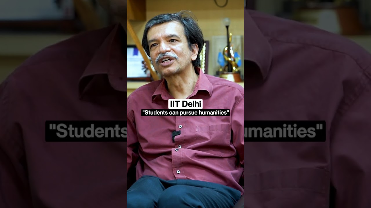 IIT Delhi: Courses for humanities | Prof Rangan Banerjee, Director IIT ...