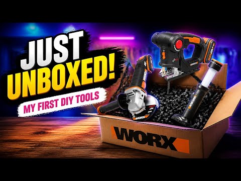 Unboxing my FIRST diy Power Tools: Worx Grinder, Torch & Jigsaw! #DIY # ...