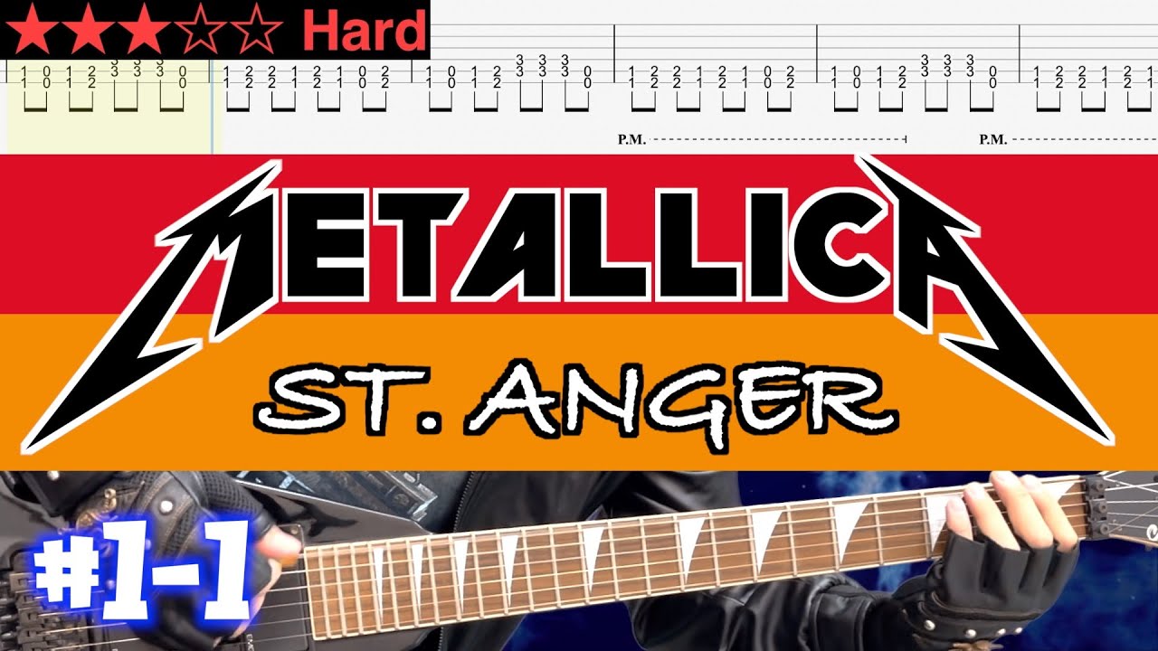 Metallica - St. Anger #1-1 (Drop D Tuning)【Guitar TAB | BPM 100→185 ...