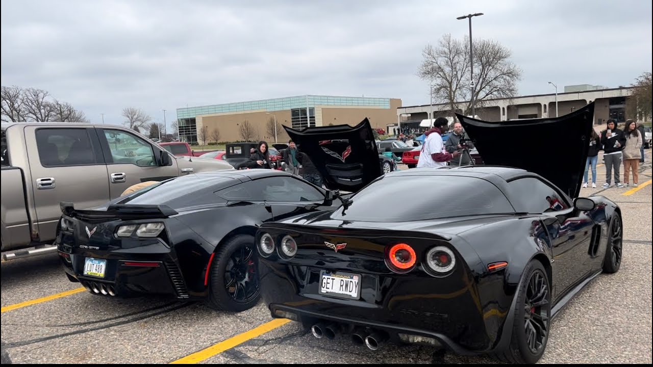 CORVETTE C7 z06 vs C6 z06 REV BATTLE - YouTube