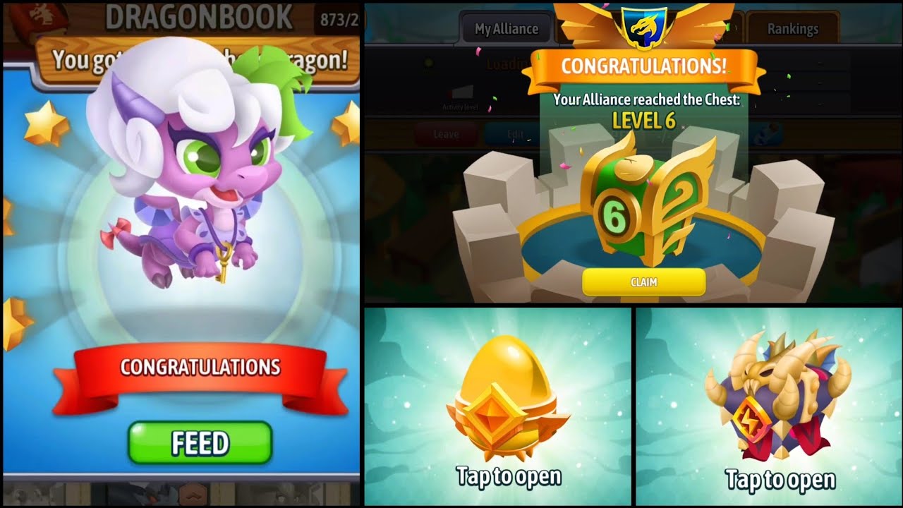 #643. Dragon city | Hatched Duchess Dragon | Open a new VIP egg chest ...