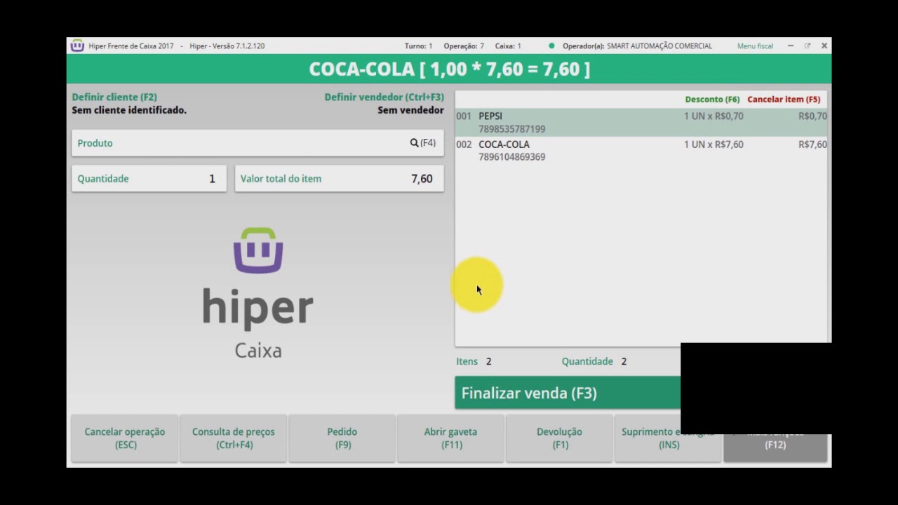 Realizando Vendas no Hiper Caixa - YouTube