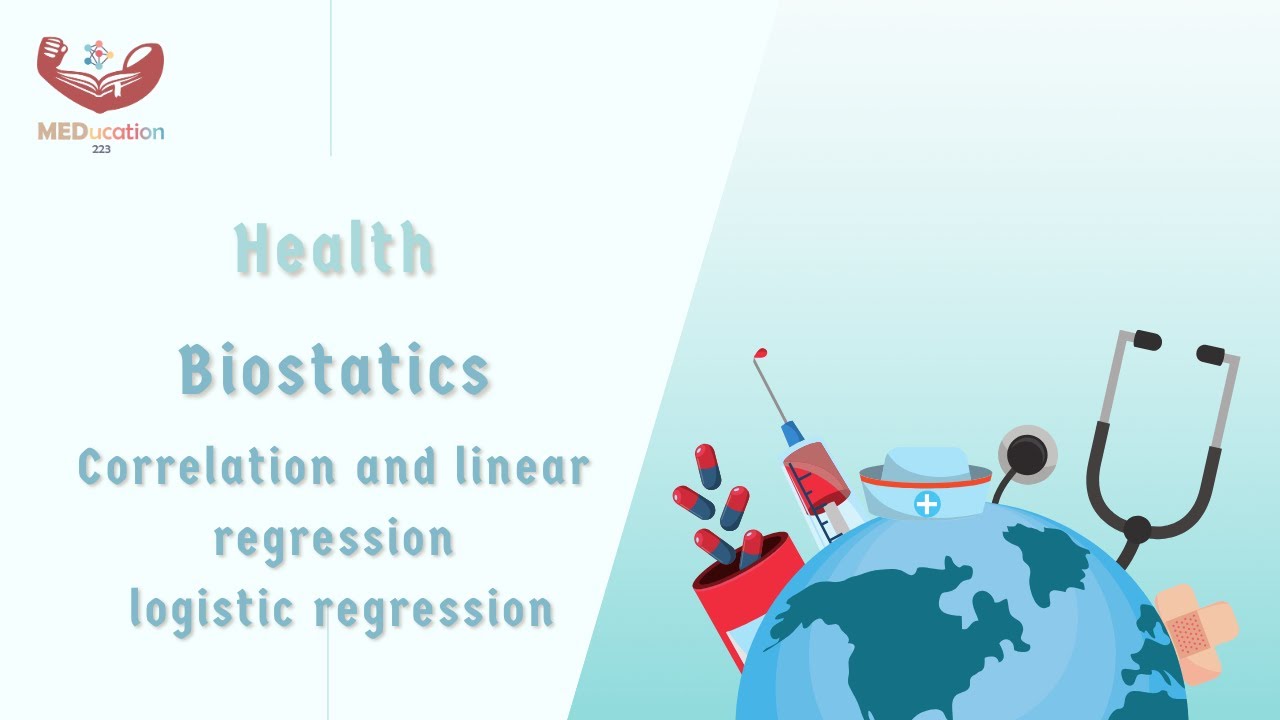 Biostatics- Correlation and linear regression logistic regression - YouTube
