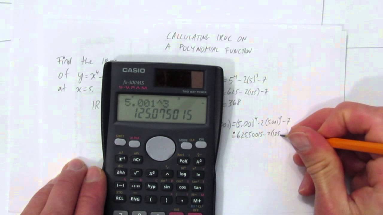 CALCULATING IROC ON A POLYNOMIAL FUNCTION - YouTube