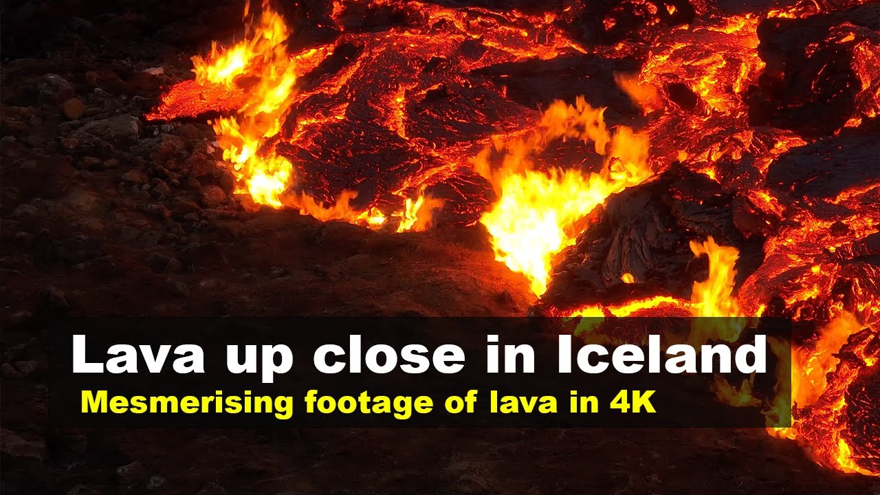 Mesmerising 4K lava footage Iceland volcano eruption 2023 - YouTube