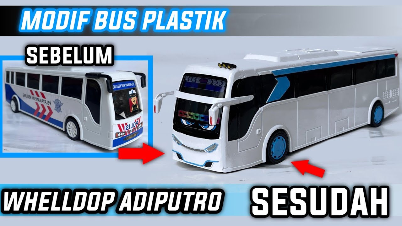 MODIF BUS PLASTIK MENJADI JETBUS 3 - YouTube