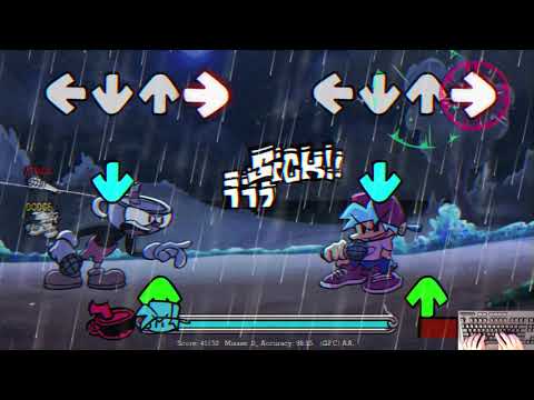 FNF Indie Cross Cuphead - Knockout (Parry and Dodge Mechanic) (4k)