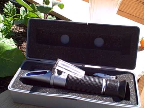 Harvesting Wine Grapes and Testing Brix Levels using a Refractometer ...