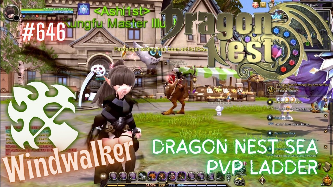 #646 Lucky Win Using Windwalker PVP Ladder ~ Dragon Nest SEA - YouTube