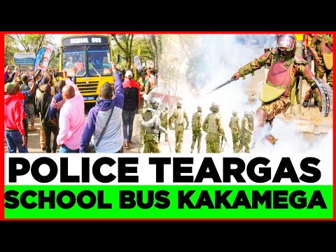 Chaos Erupt in KAKAMEGA as Police Teargas School Children ,mistaking them with Gachagua Supporters 