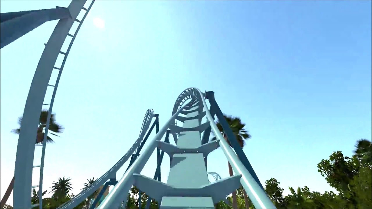 Emperor Dive Coaster - POV Animation - SeaWorld San Diego - YouTube