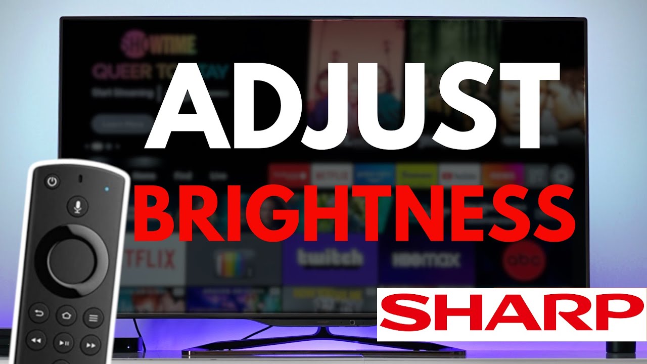 How To Adjust & Lower Brightness On Sharp TV - YouTube