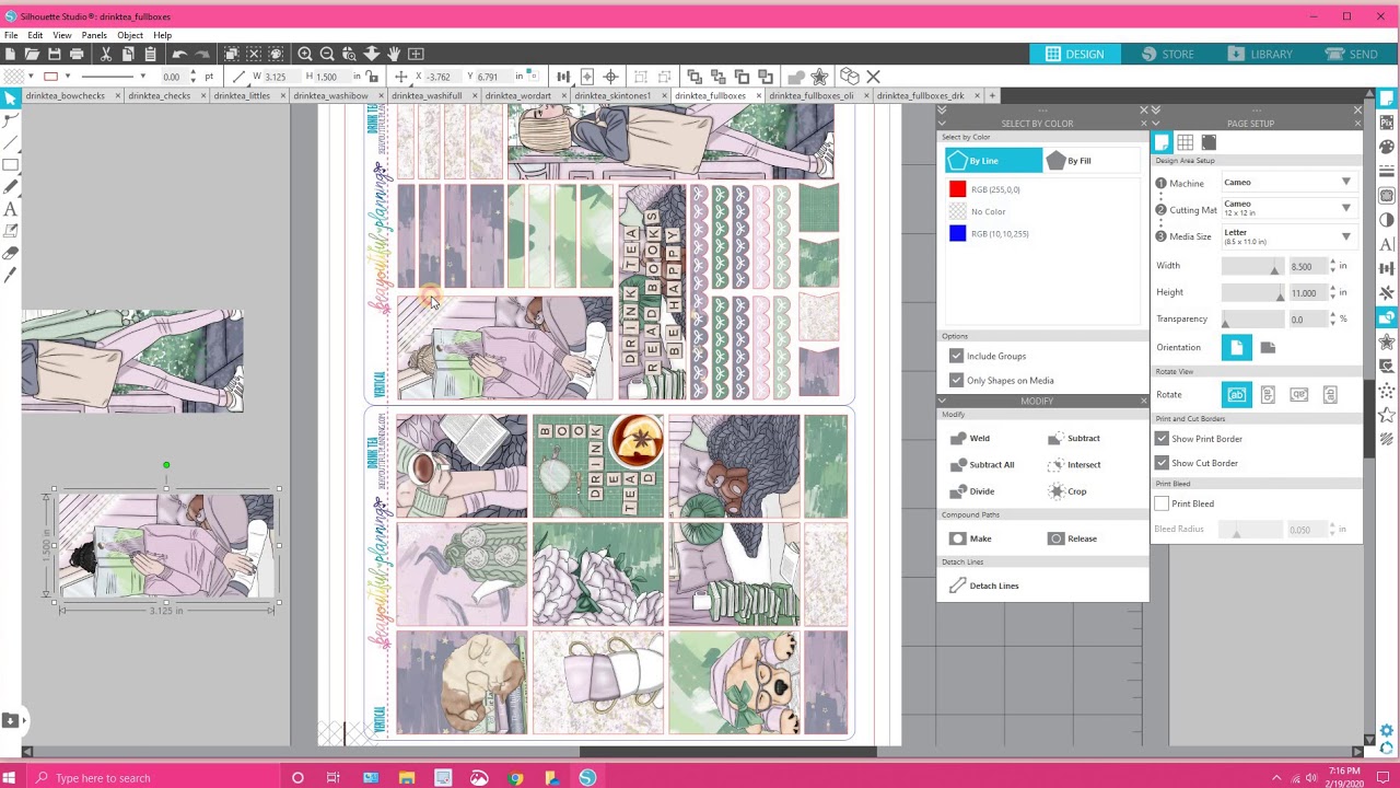 How to Crop Printable Stickers - YouTube