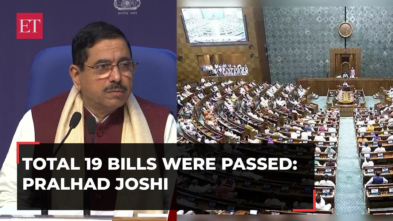Total 19 bills were passed in Parliament in winter session: Pralhad ...
