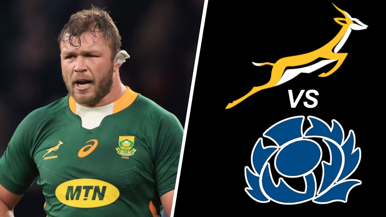 SPRINGBOKS Lineup vs SCOTLAND (Rugby World Cup 2023) - YouTube