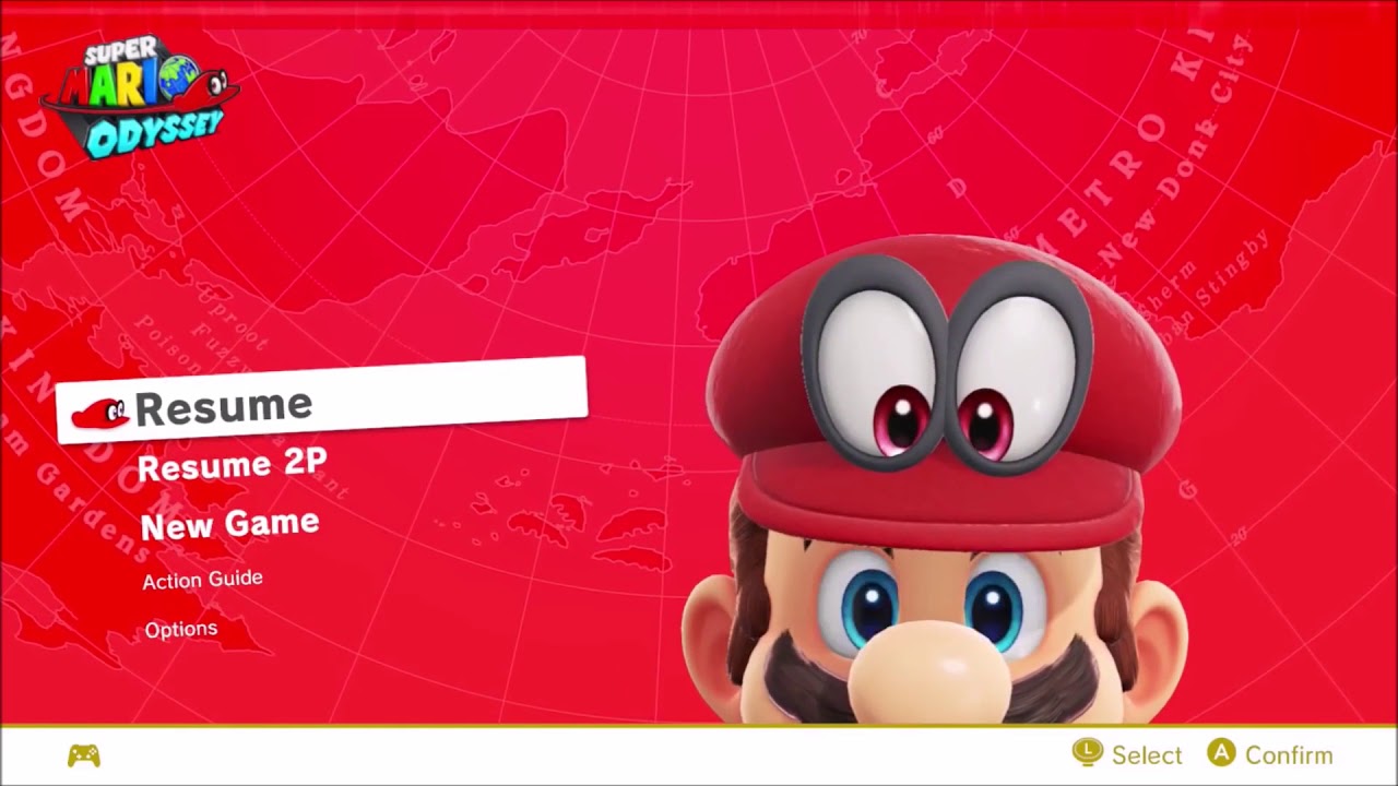 Super Mario Odyssey - Title Screen Theme/Main Menu Music - Jump Up ...