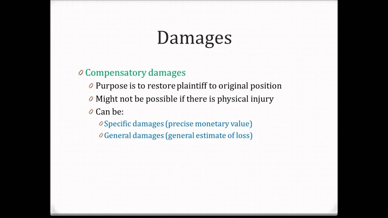 VCE Legal Studies - Unit 4 AOS 2 - Civil remedies - YouTube