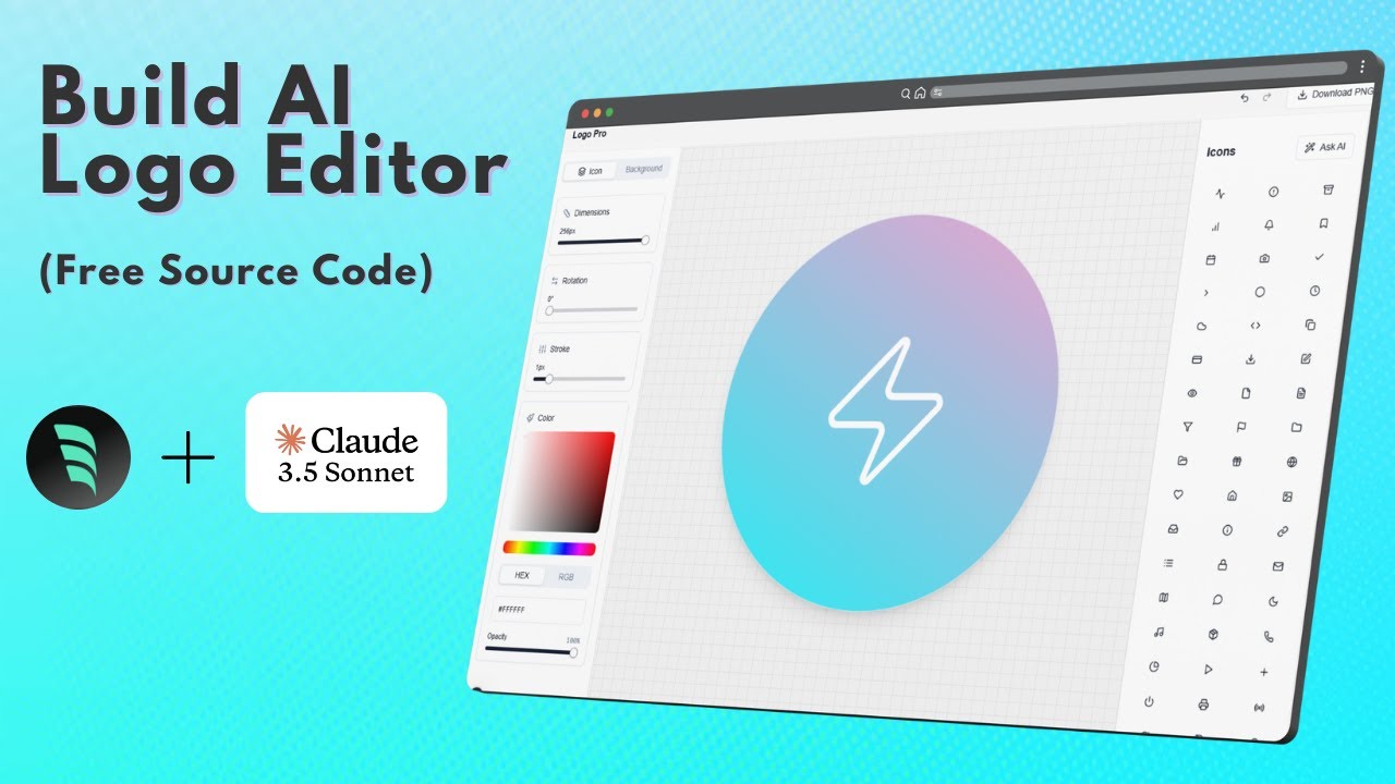 This AI Code Editor is Insane 🤯 I built AI Logo Editor Tool from sketch ...