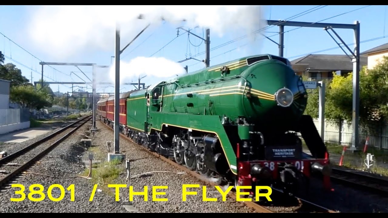 Australian Trains: 3801 & the Newcastle Flyer through North Strathfield ...