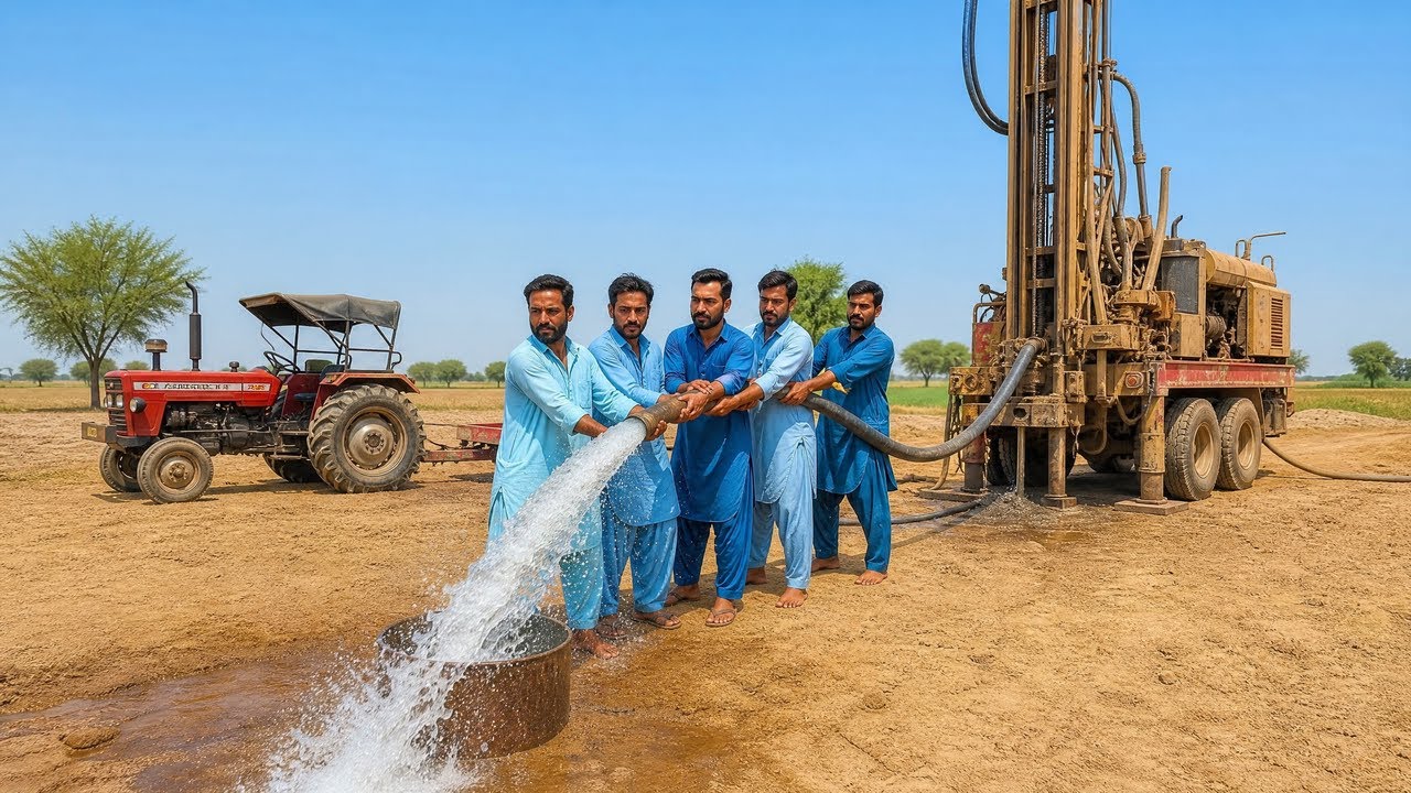 Extremely Incredible 400ft Deep Borewell Drilling | Amazing Borewell ...