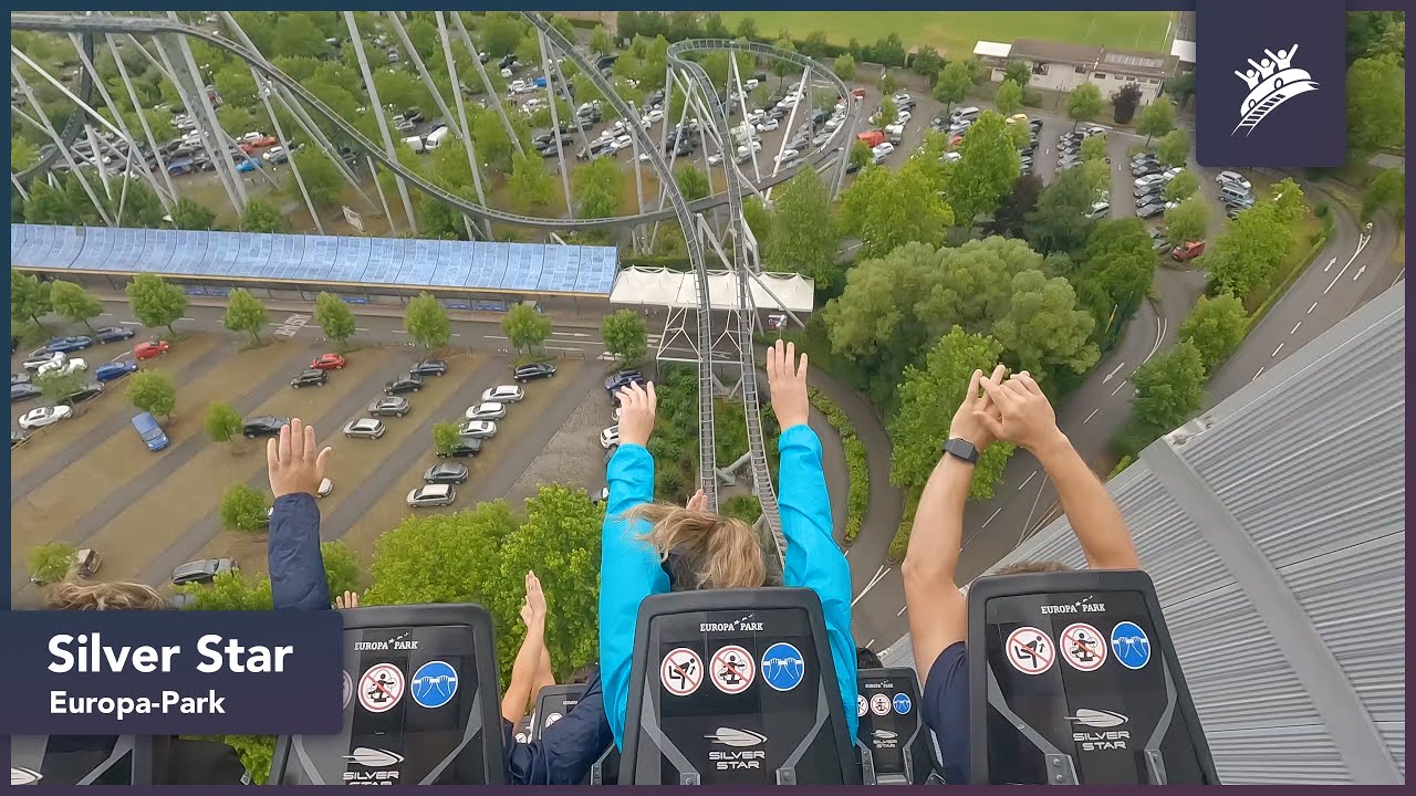 Silver Star Hyper Roller Coaster Onride at Europa-Park (2022) - YouTube
