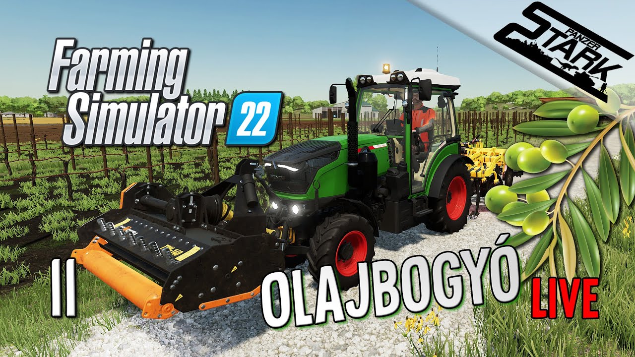 Farming Simulator 22 - 11.Rész (Jöhet Pár Sor Olivabogyó a Szőlő Mellé ...